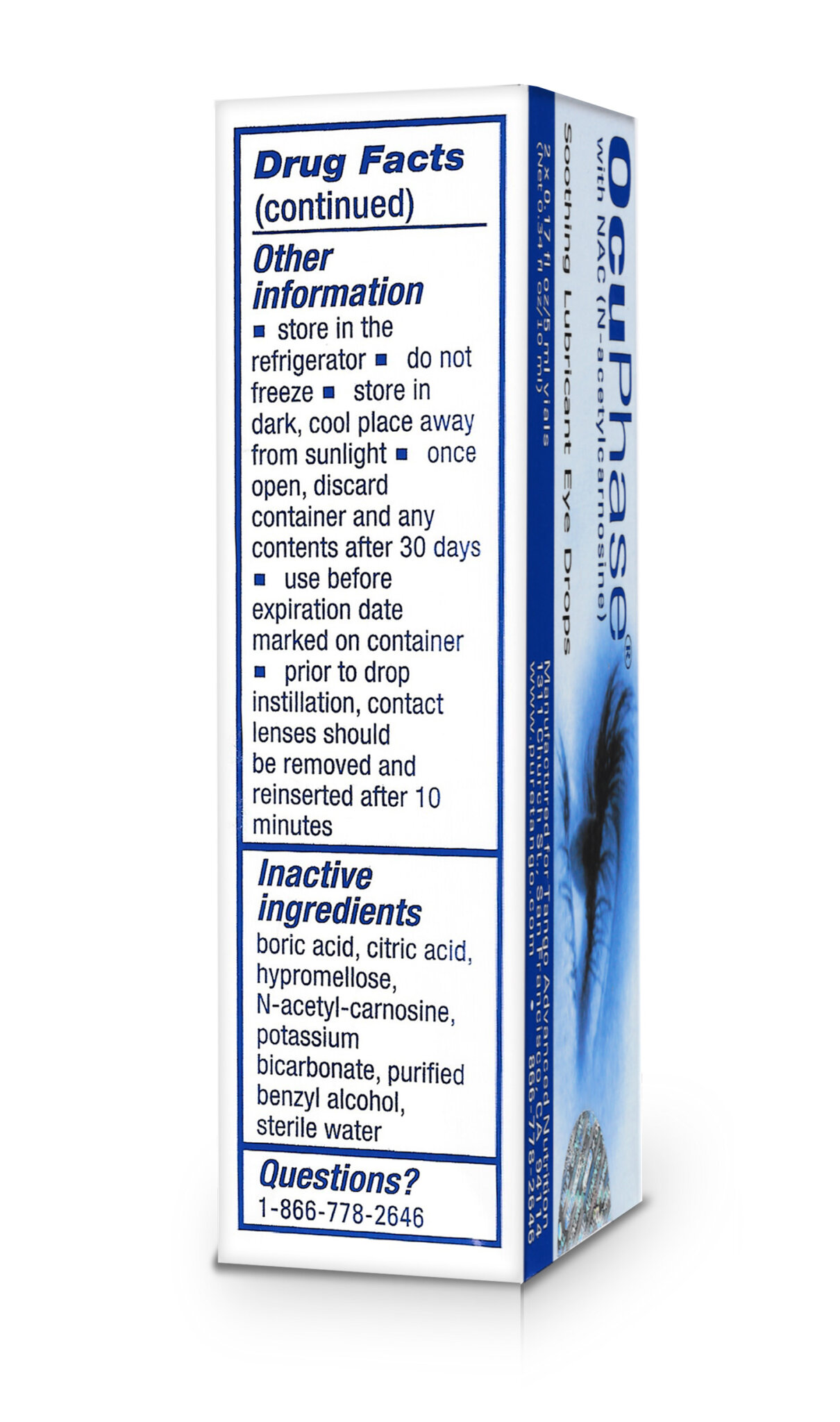 OcuPhase Eye Drops, Two 5mL Vials - Tango Advanced Nutrition